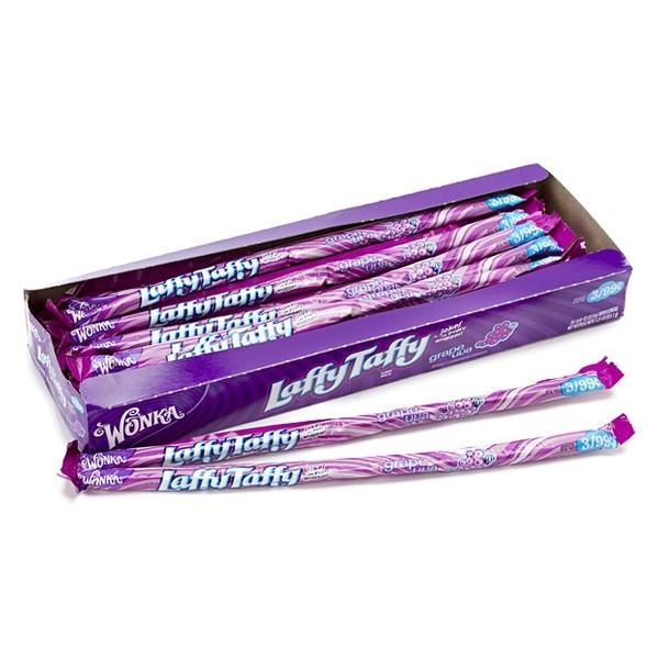 Laffy Taffy Grape Flavour Chewy Candy (24x22g) - Sweet Junction