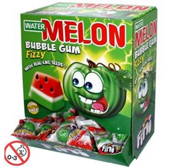 WATERMELON FIZZY BUBBLEGUM (200 COUNT) - Sweet Junction